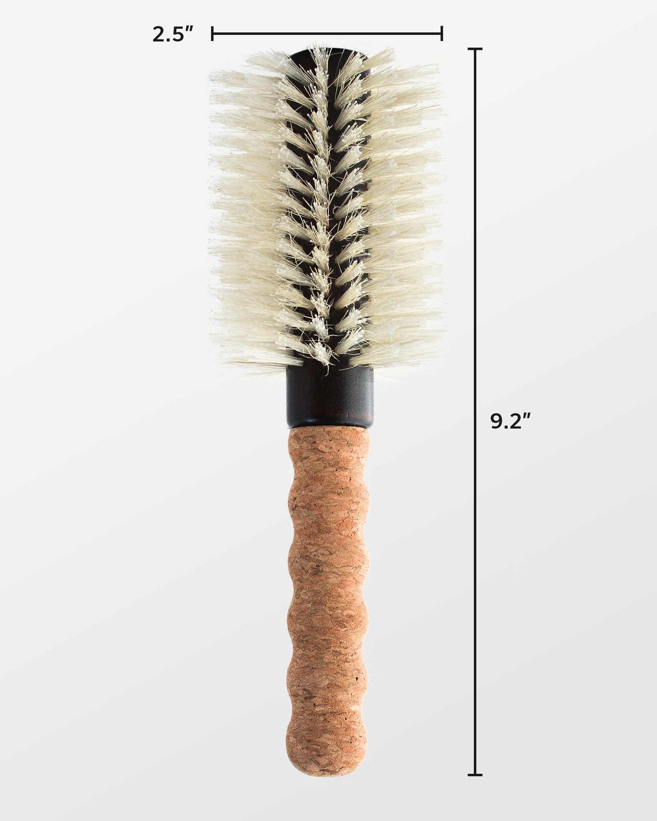Large Round Boar / Nylon Bristle Brush – Dom Dom